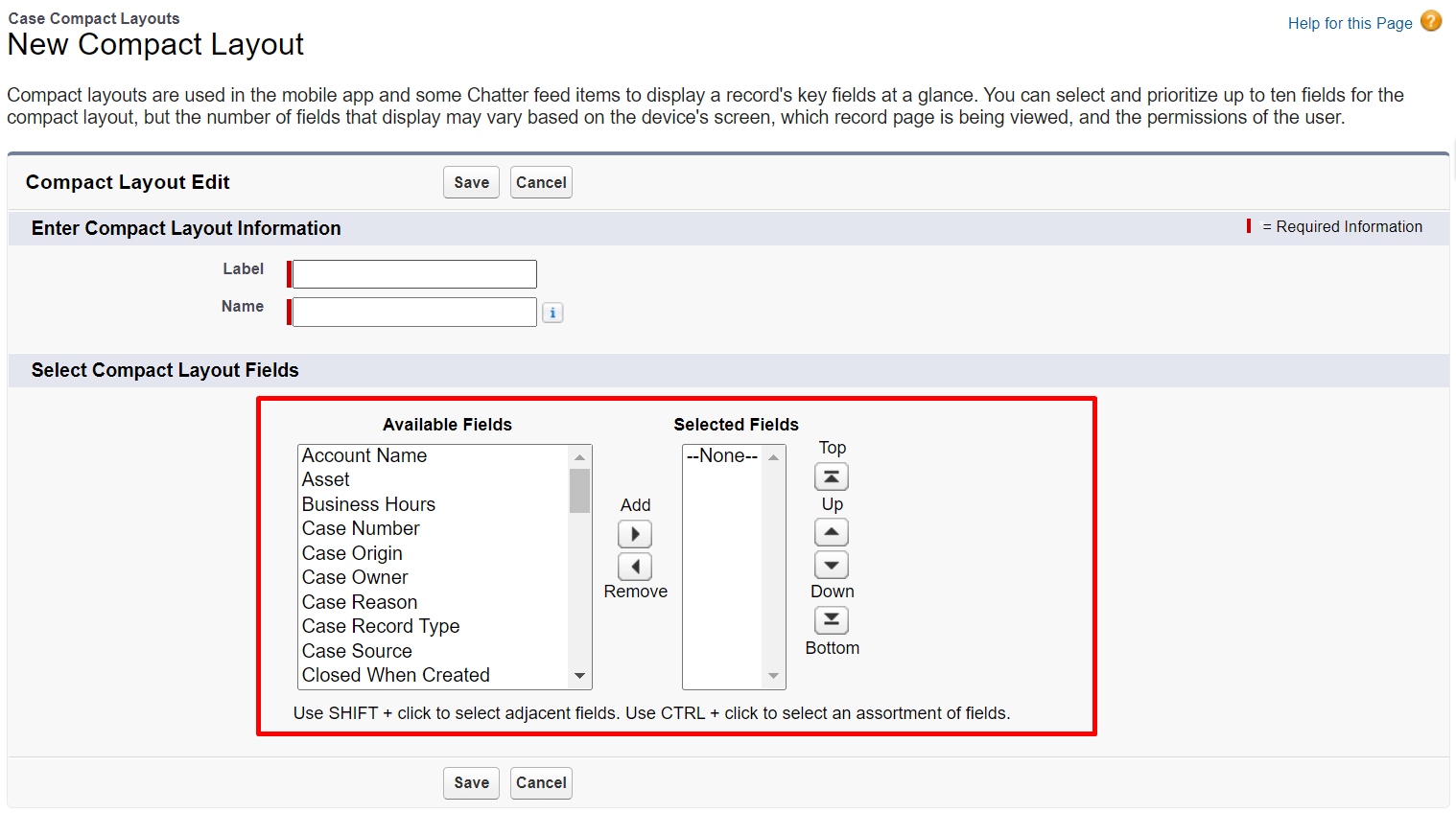 UI Customizations in Salesforce Admin - CRS Info Solutions
