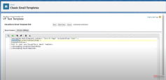 Salesforce Classic Email Templates