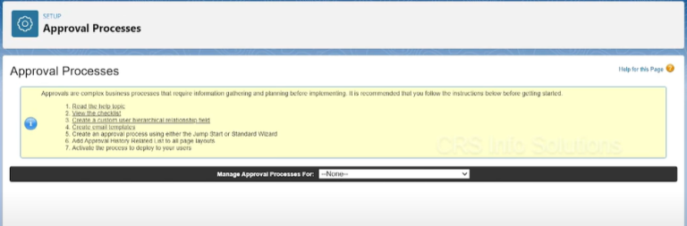 Approval Process in Salesforce