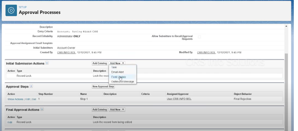 Approval Process in Salesforce
