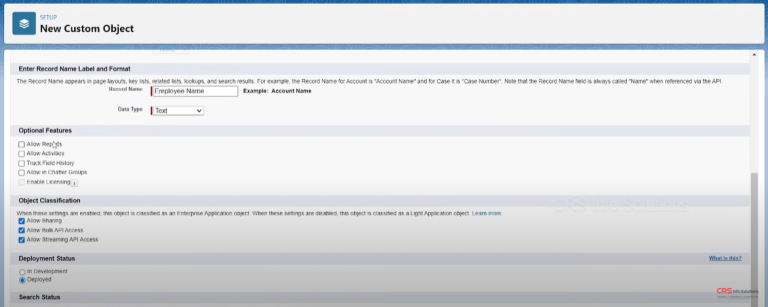 Objects and Tabs in Salesforce