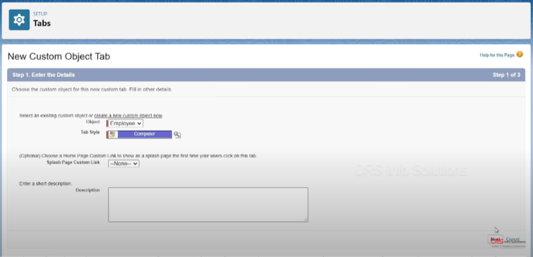 Objects and Tabs in Salesforce