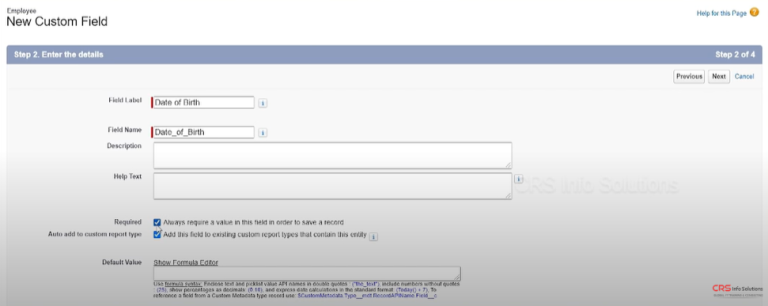 Fields in Salesforce