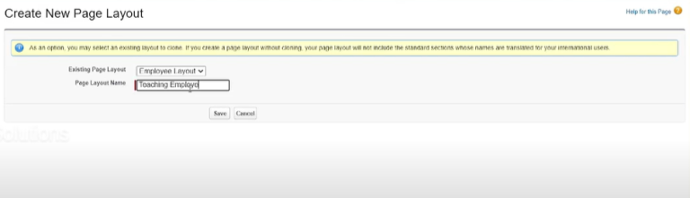 Custom Page Layouts - Salesforce