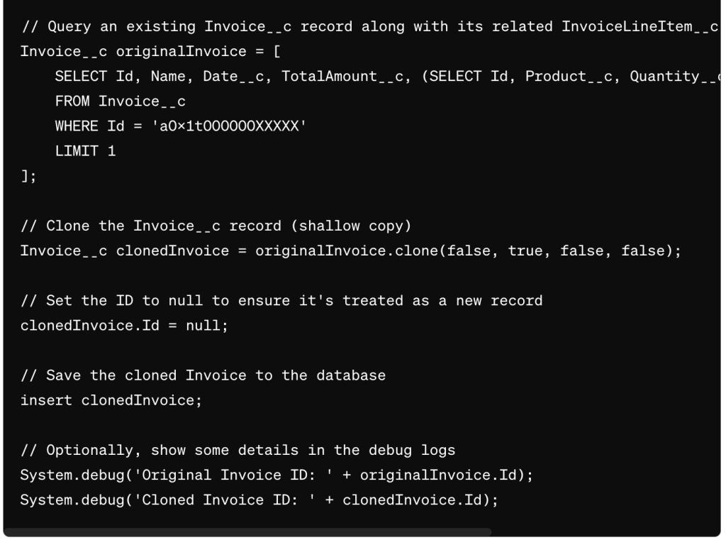 What is Shallow copying in Salesforce?