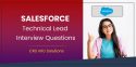 Salesforce Technical Lead Interview Questions